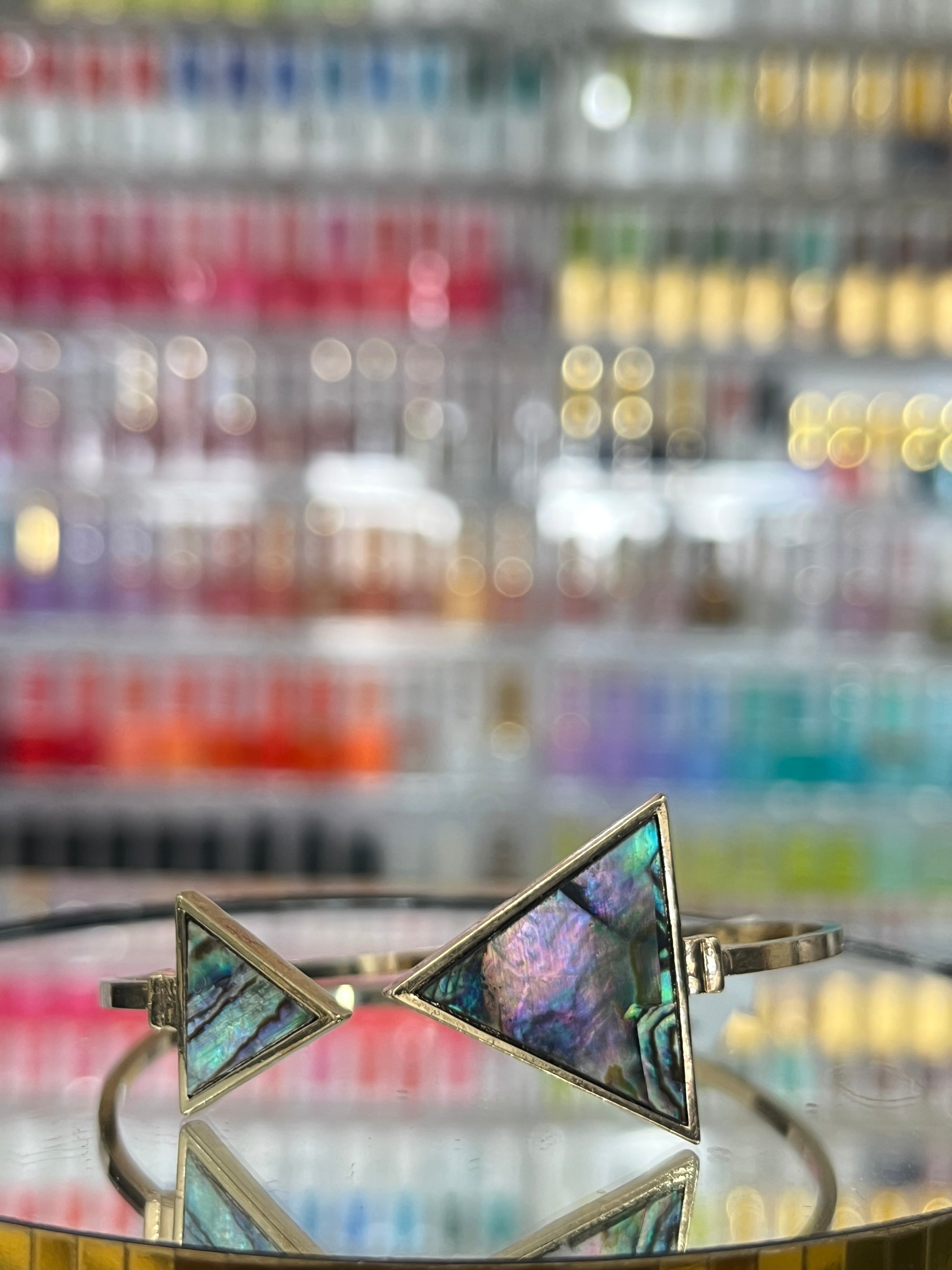 Multi-Colored Triangular Bangle – Refinairy